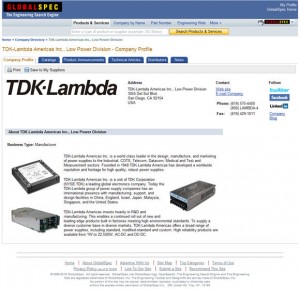 GS快讯：TDK刊登GlobalSpec广告！ - Google SEO, 谷歌优化公司